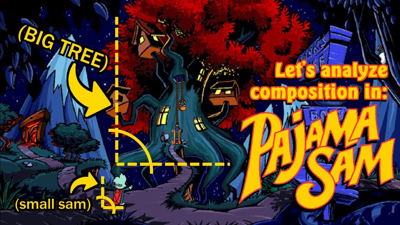 Composition & Perspective in Pajama Sam background art - YouTube