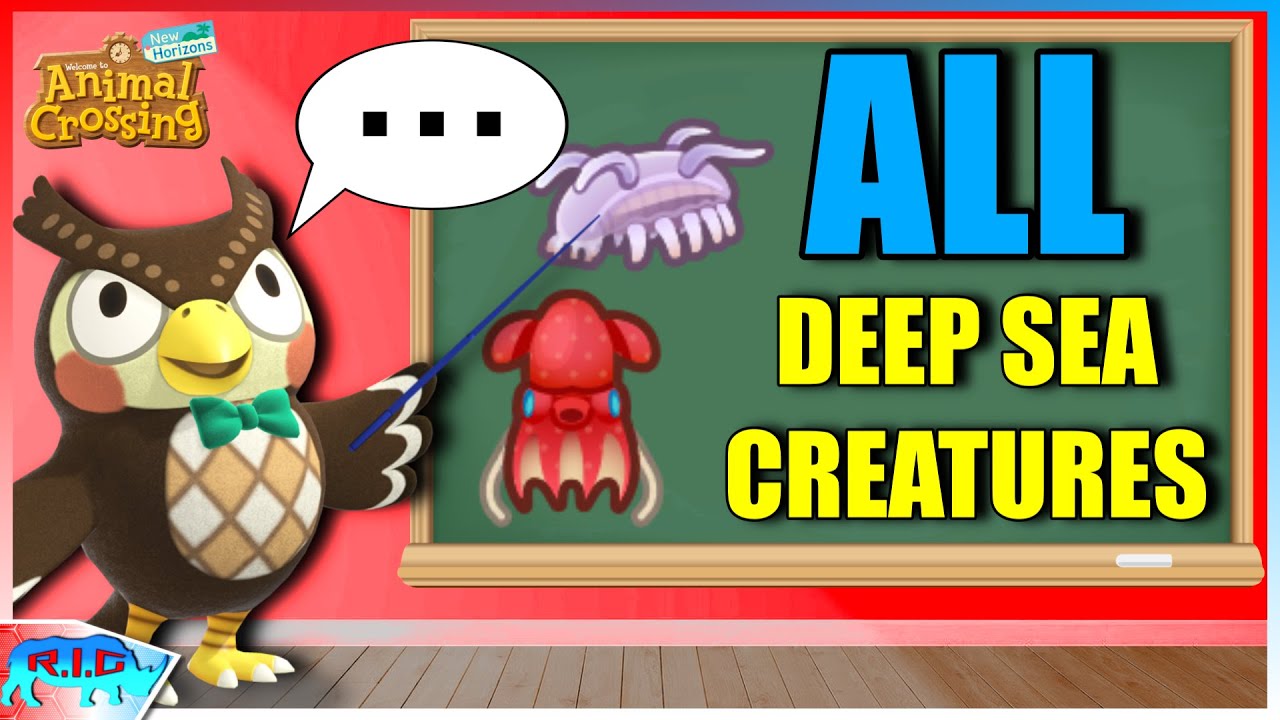 All Deep-Sea Creatures in Animal Crossing New Horizons - All Deep-Sea ...