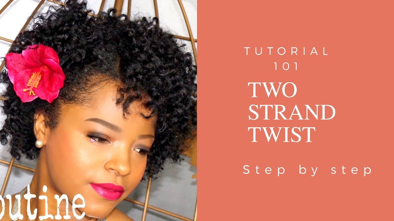How To Twist Natural Hair Correctly. Step by Step Tutorial. Part 1 ...
