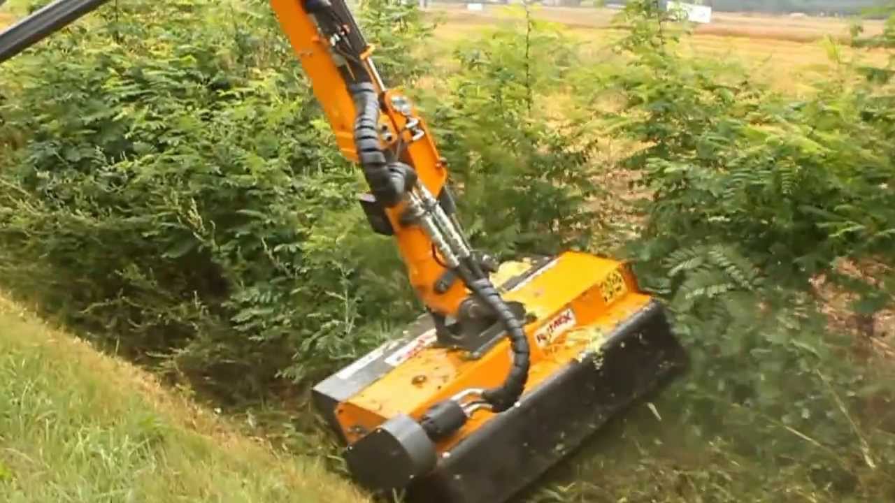 Hedge cutters,Power Arms ,Reach mowers from Poland - YouTube