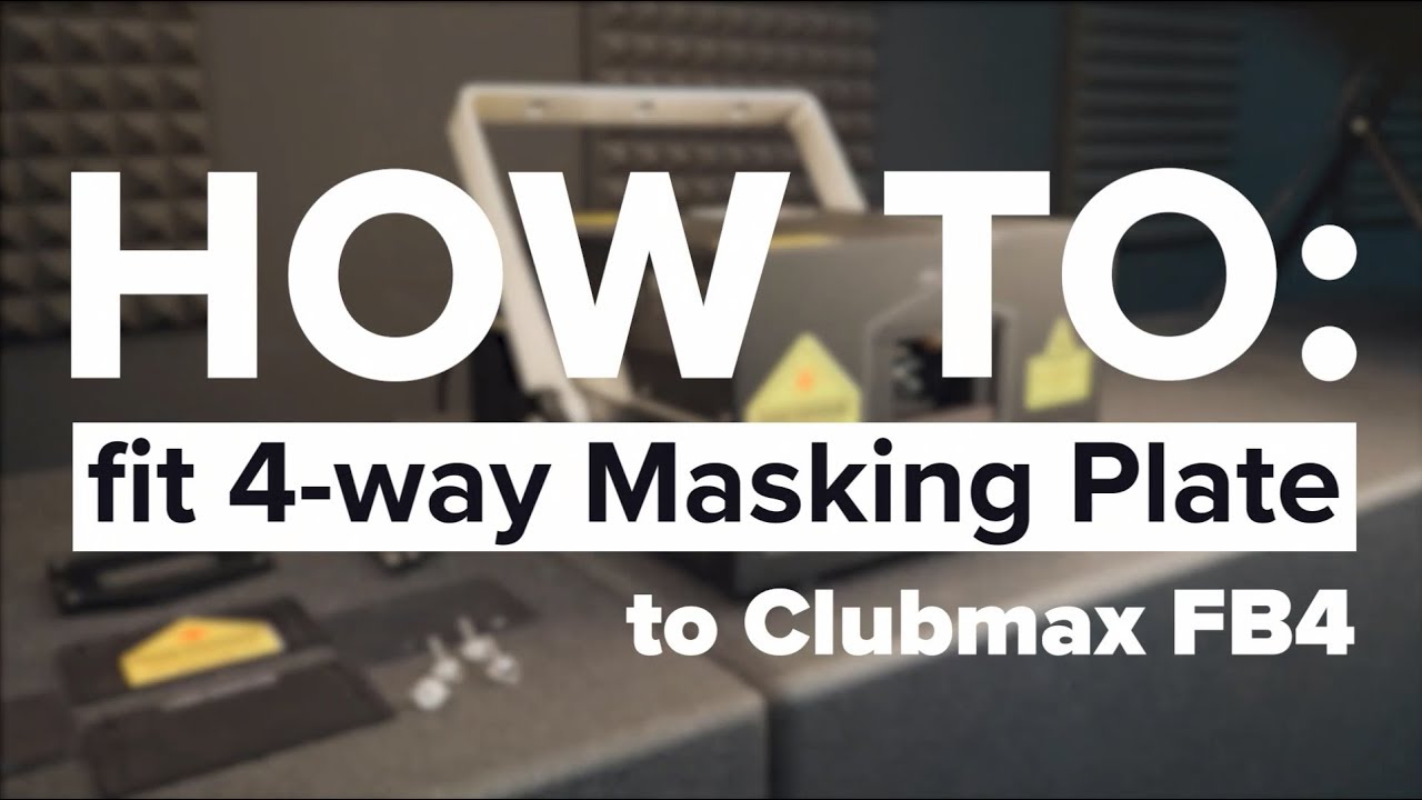 HOW TO: fit 4-way Masking Plate to Clubmax FB4 - YouTube