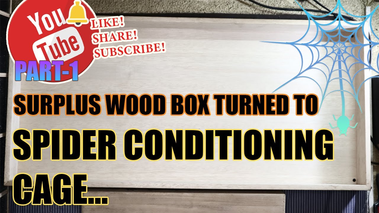 DIY TUTORIAL #13 SURPLUS WOOD BOX TURN TO SPIDER CONDITIONING CAGE ...