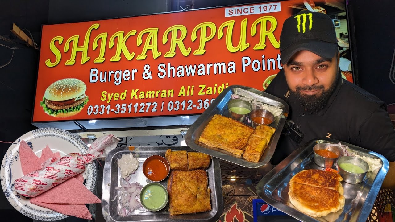 SHIKARPUR BURGER SHAWARMA Point - YouTube