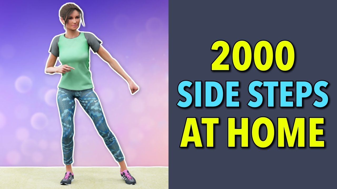 Indoor 2000 Side Steps - Walking Workout at Home - YouTube