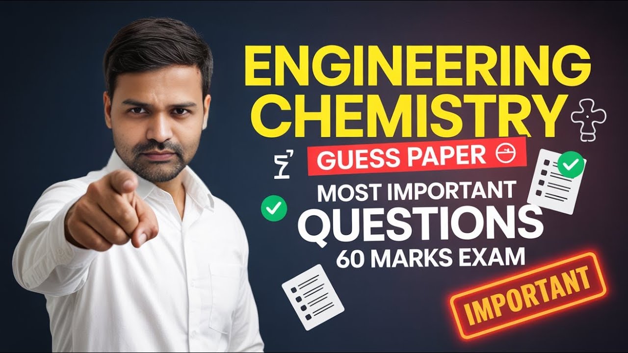 Engineering Chemistry Guess Paper I Important Questions & Topics for ...