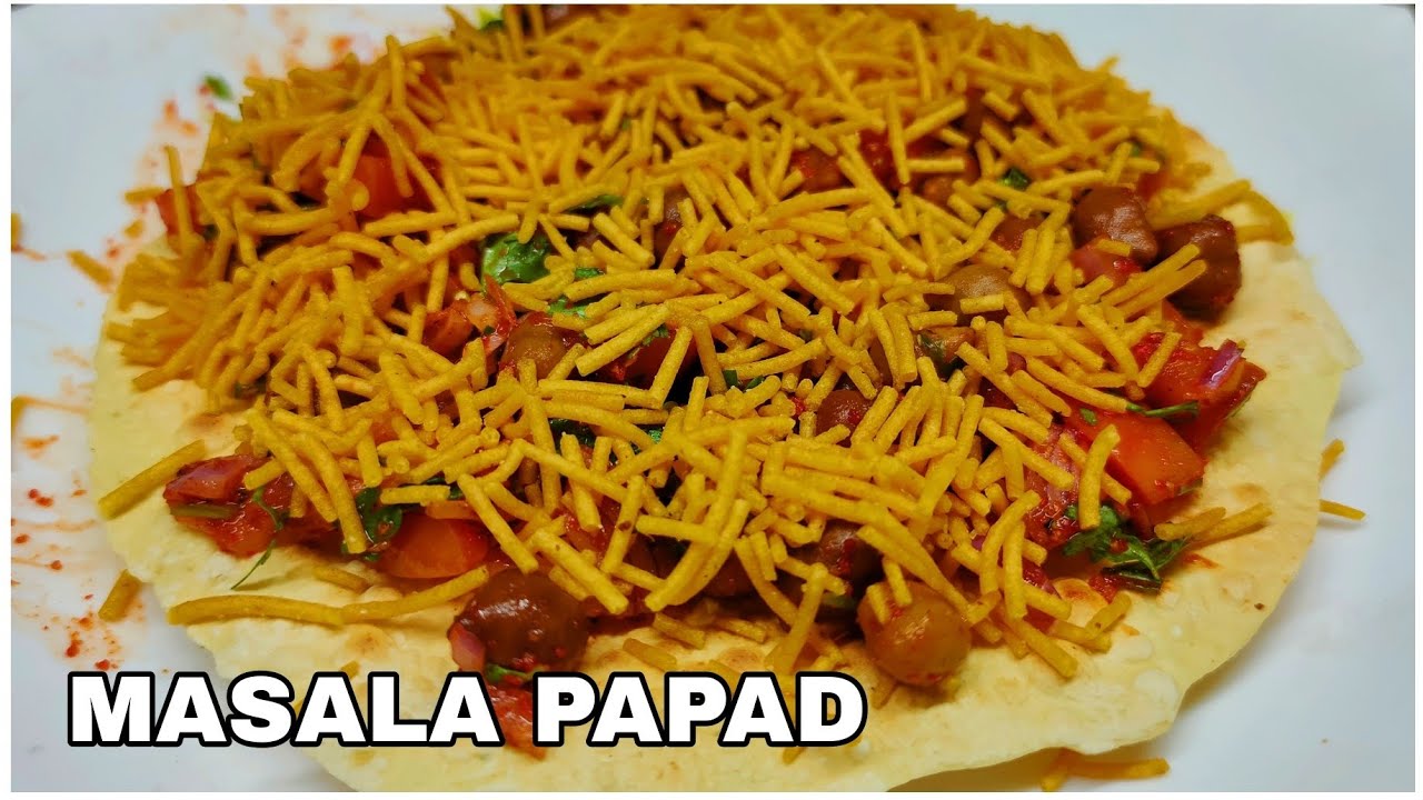 मुंबईचा प्रसिद्ध मसाला पापड | Mumbai's Famous Street Food Masala Papad ...
