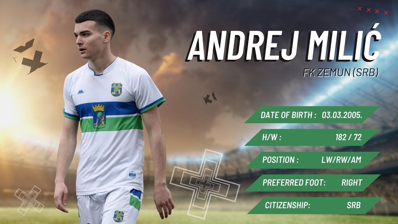 #10 Andrej Milić - FK ZEMUN - HIGHLIGHTS 2023 - YouTube