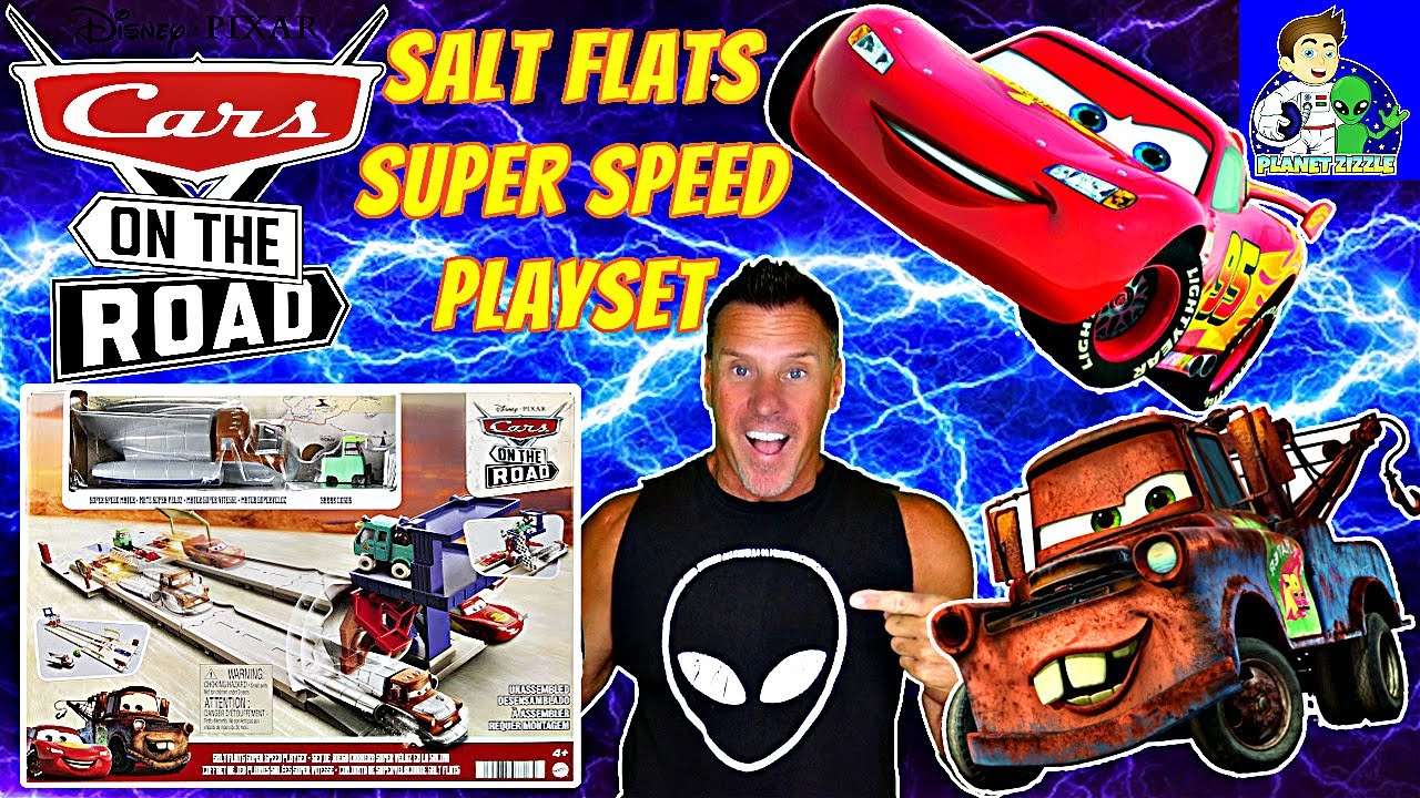 Disney Pixar Cars On The Road Salt Flats Super Speed Playset and more ...