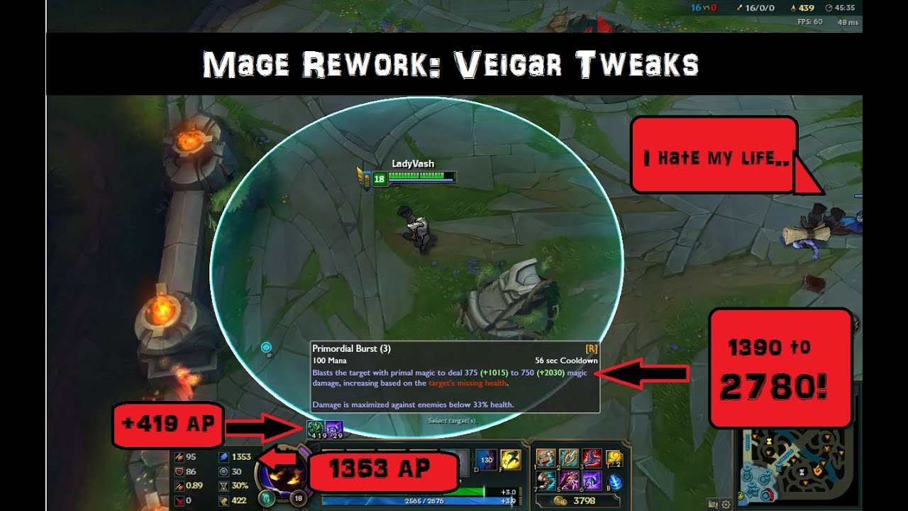 [PBE] Mage Rework: Veigar Tweaks - YouTube