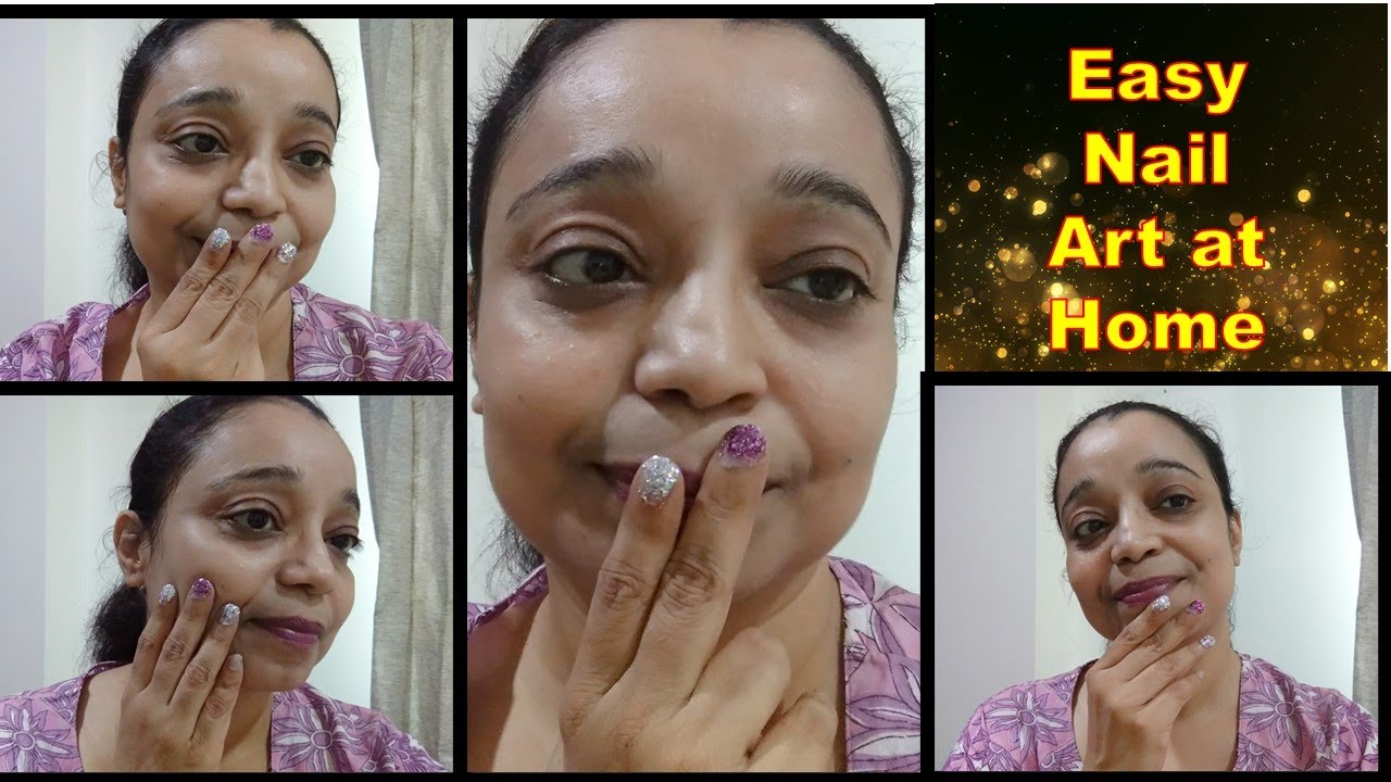 Easy Self Nail Art at home || No need to go the Beauty Parlor do Nail ...