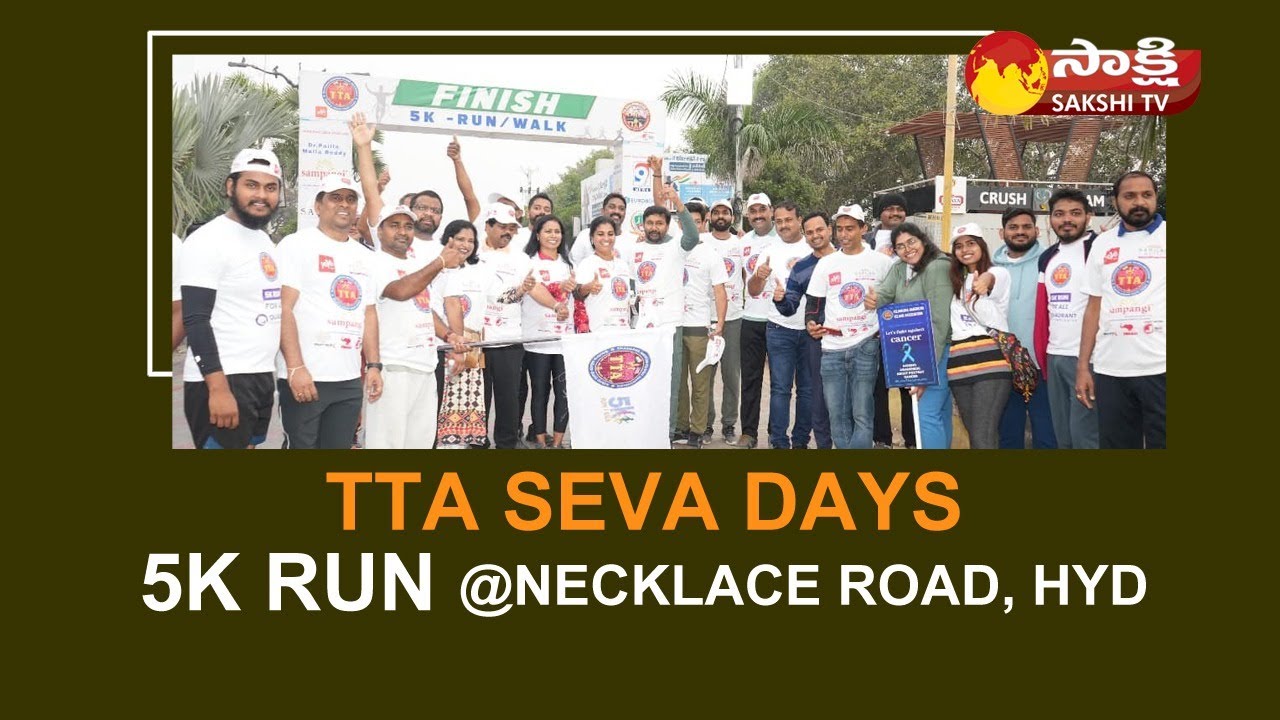 TTA Seva Days | 5K RUN | Necklace Road, Hyderabad | MLA Sudeer Reddy ...
