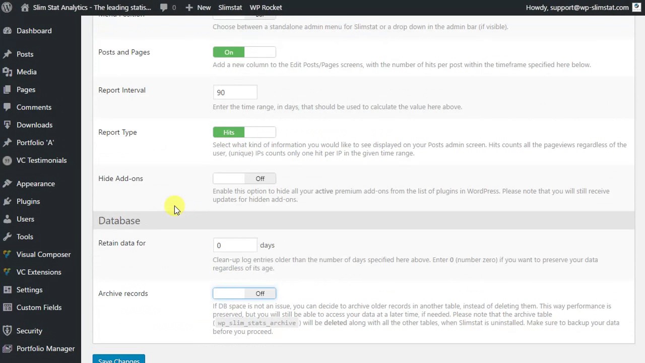 Slimstat Analytics: Settings and Customizer - YouTube