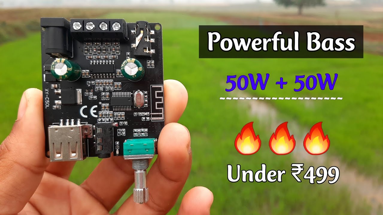Powerful Class D Amplifier Board 50W+50W 🔥🔥🔥 Under ₹499 😱😱 XY-C50L ...