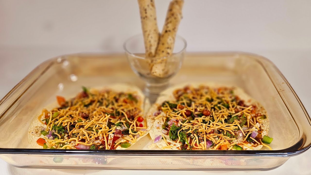 Crispy masala papad chat Recipe || easy and delicious || - YouTube