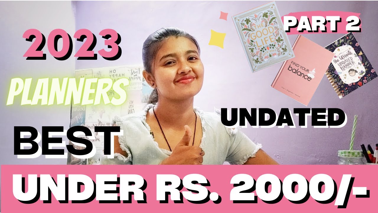 2023 Best Affordable planner under Rs. 2000/- Starting from Rs. 699🤯 ...