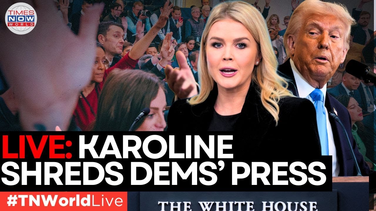 WHITE HOUSE LIVE | "TOTAL LIES!" Karoline Leavitt DESTROYS Democrat ...
