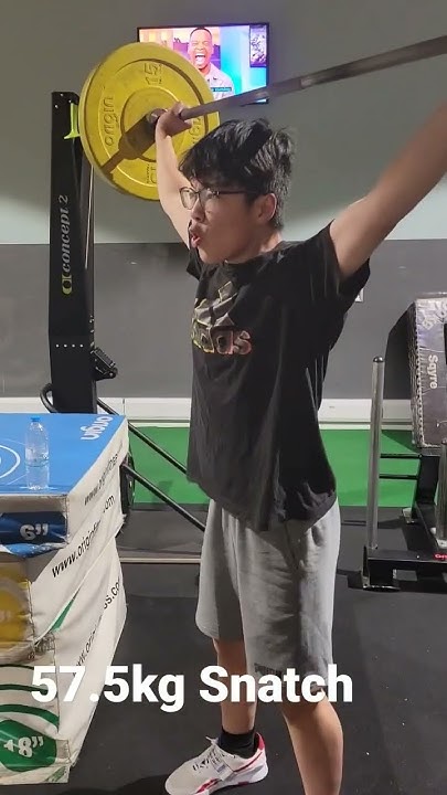57.5kg Snatch @67.7kg #gym #cleanjerk #strength #splitjerk #fitness #snatch # ...