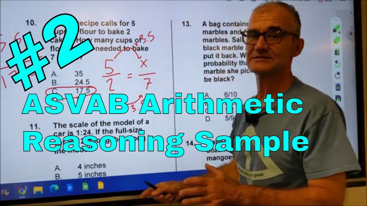 ASVAB Arithmetic Reasoning Practice Test Part 2 with Link - YouTube