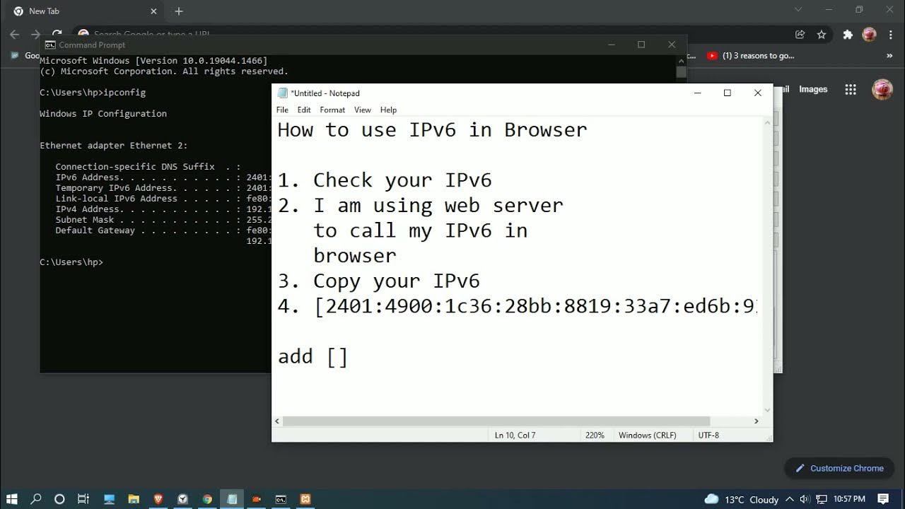 How to use IPv6 in Browser - YouTube