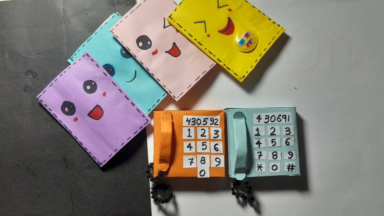 How to make Paper Telephone ☎️ | DIY miniature Telephone | Cute DIY ...