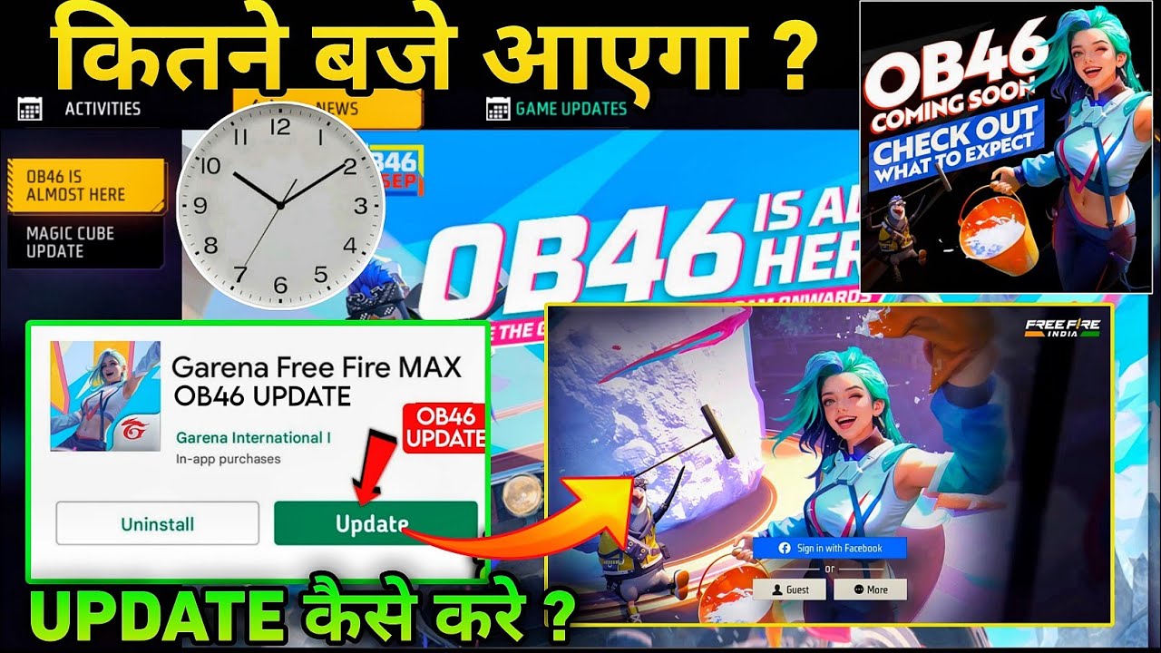 Time 🤯 Ob46 New Update 🔥 Free Fire India Date | FF Max New Ob46 Update ...