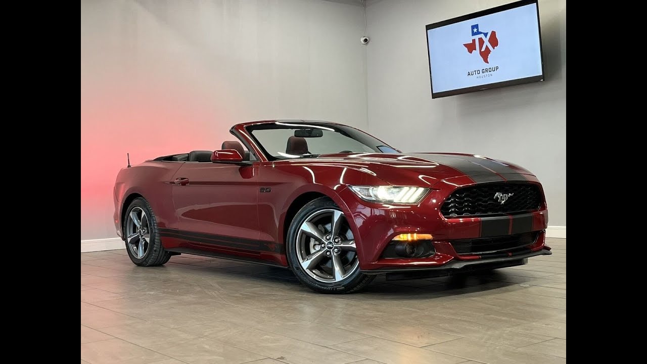 2015 Ford Mustang RWD Sport Convertible 300hp 3.7L V6 Auto Custom ...