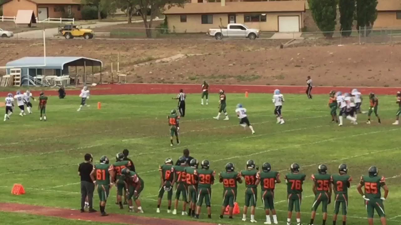 Window Rock Fighting Scouts Football Touchdown Plays On Wingate Bears ...
