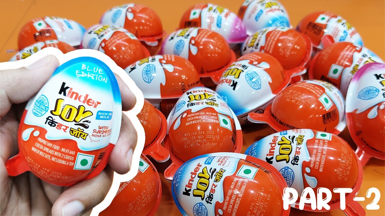 Surprise Egg Kinder Joy Opening | Lots Of Yummy Chocolate (Satisfying ...