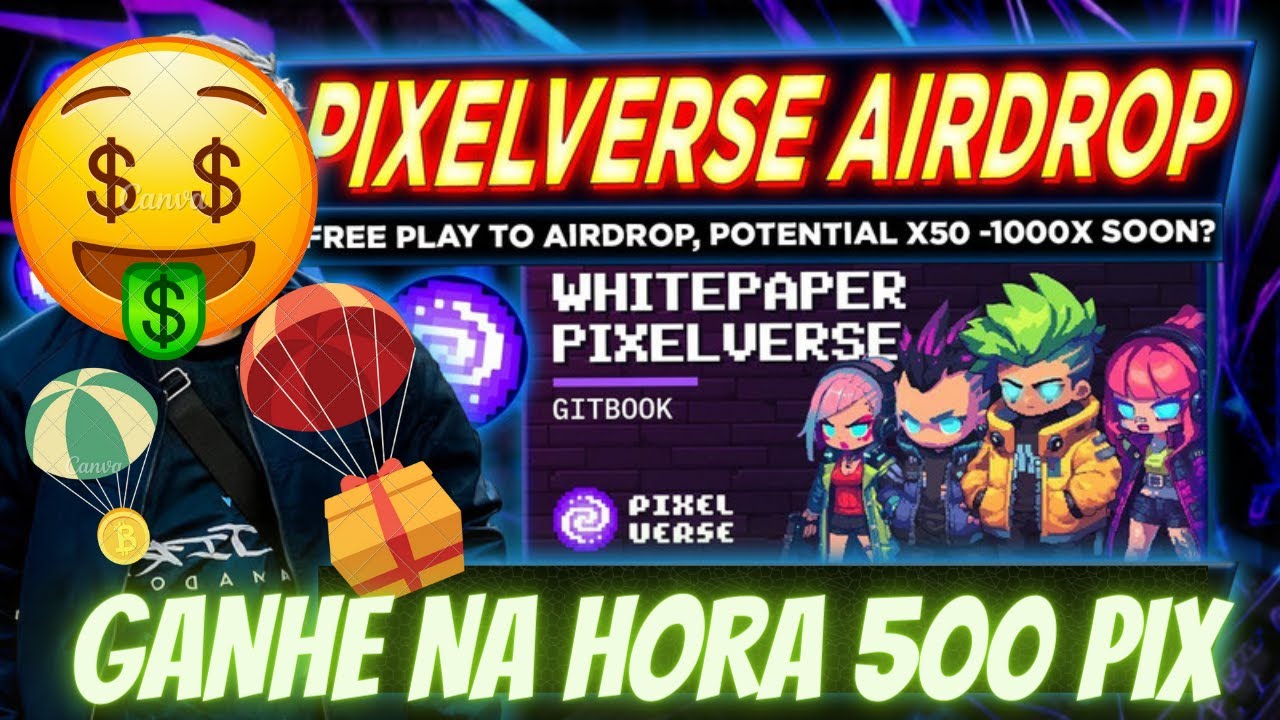 AIRDROP💎【 🟣 Pixelverse 】GANHE NA HORA 500 PIX SÓ porSE REGISTRAR Ganhar ...