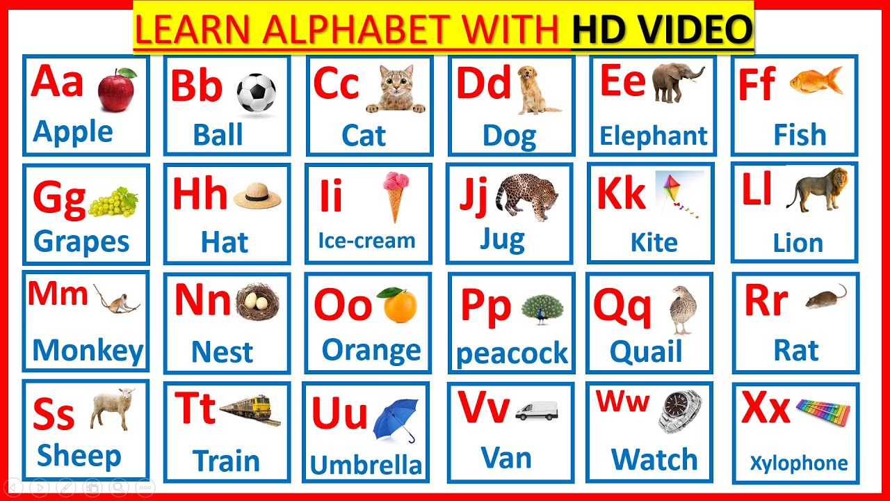 Phonics Song 2 with TWO Words in 3D Video | A for apple B for ball ...