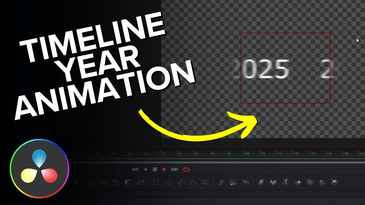 Timeline Year Animation in DaVinci Resolve (Full Tutorial) - YouTube