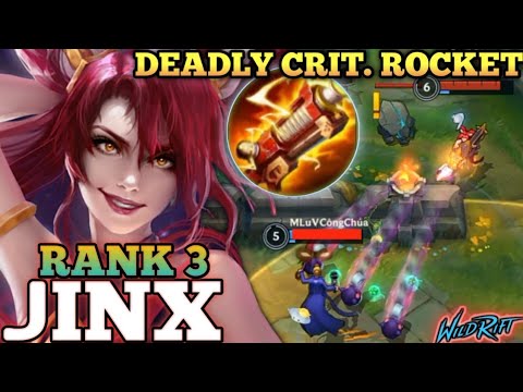 JINX BRUTAL BIG ROCKET DAMAGE! OVERPOWERED META BUILD- TOP 3 GLOBAL ...