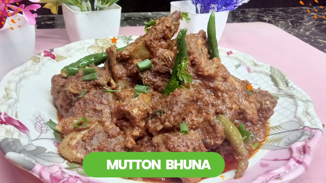 Lajawab BHUNA MUTTON | Dhaba Style Delicious Bhuna Gosht | Mutton Roast ...