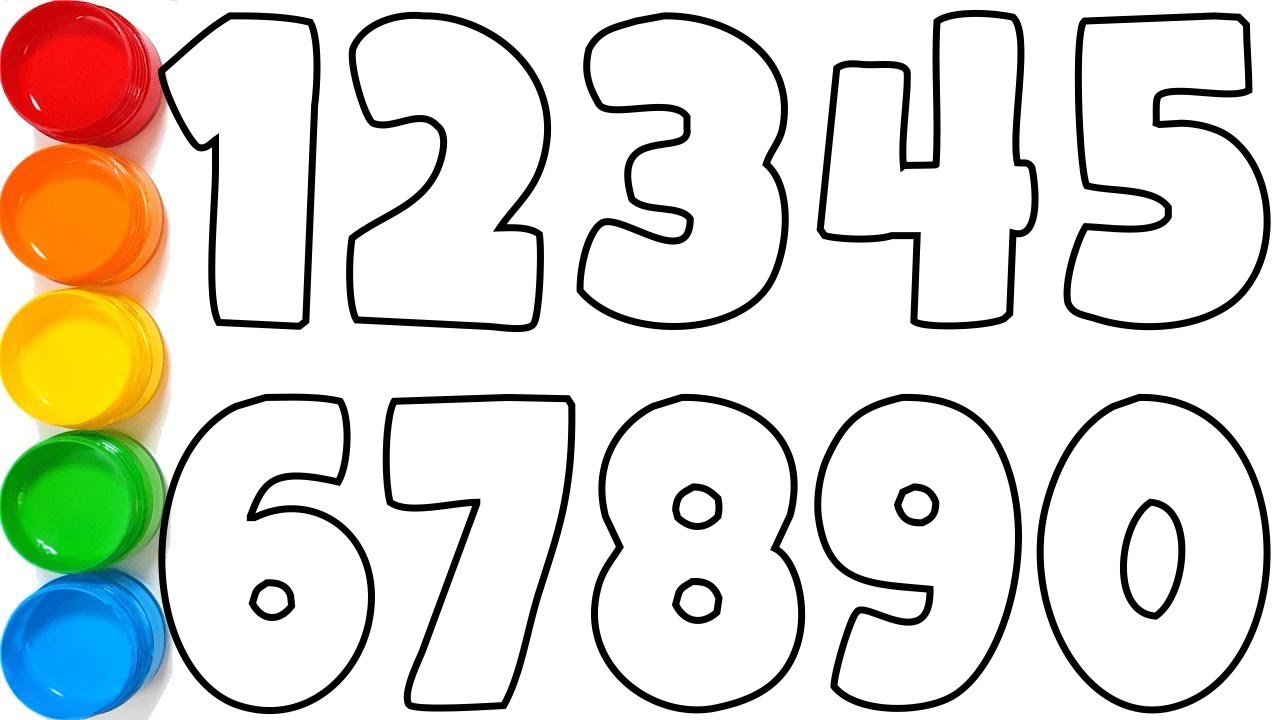 0123456789...20! Learn to Draw & Paint Numbers 123 Step by Step for ...