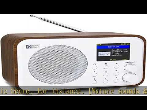 Ocean Digital WR-336F Wi-Fi Internet FM Radio Portable with Rechargeable Battery Bluetooth ...