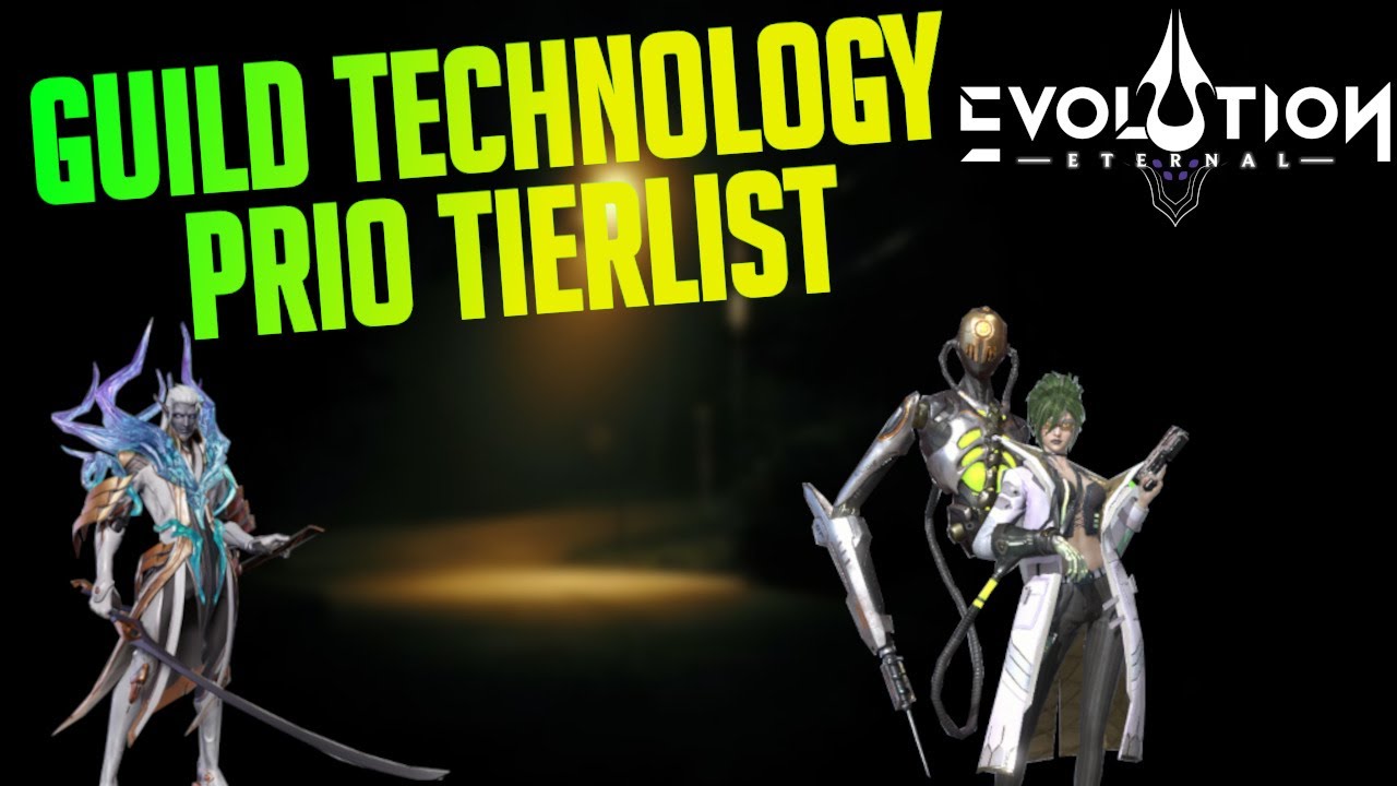 Guild Technology Updated Prio Tierlist | Eternal Evolution - YouTube