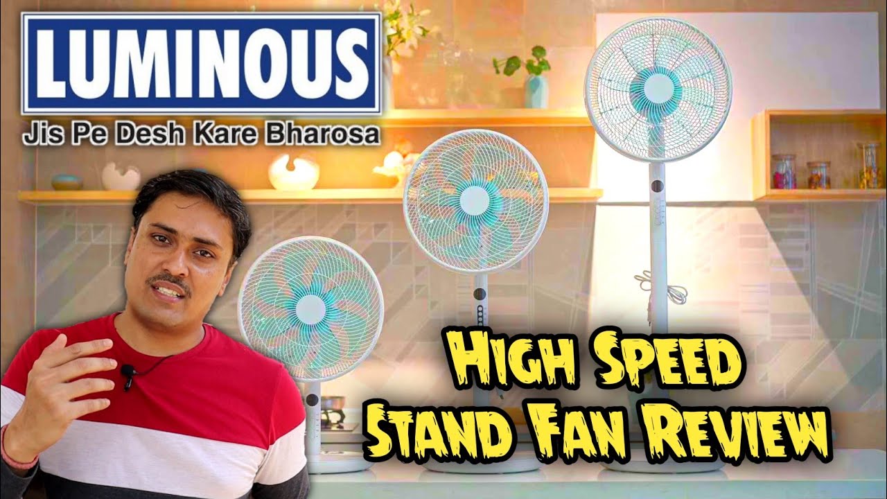 Luminous High Speed Stand Fan | Luminous High Speed 400mm 3 Blade ...