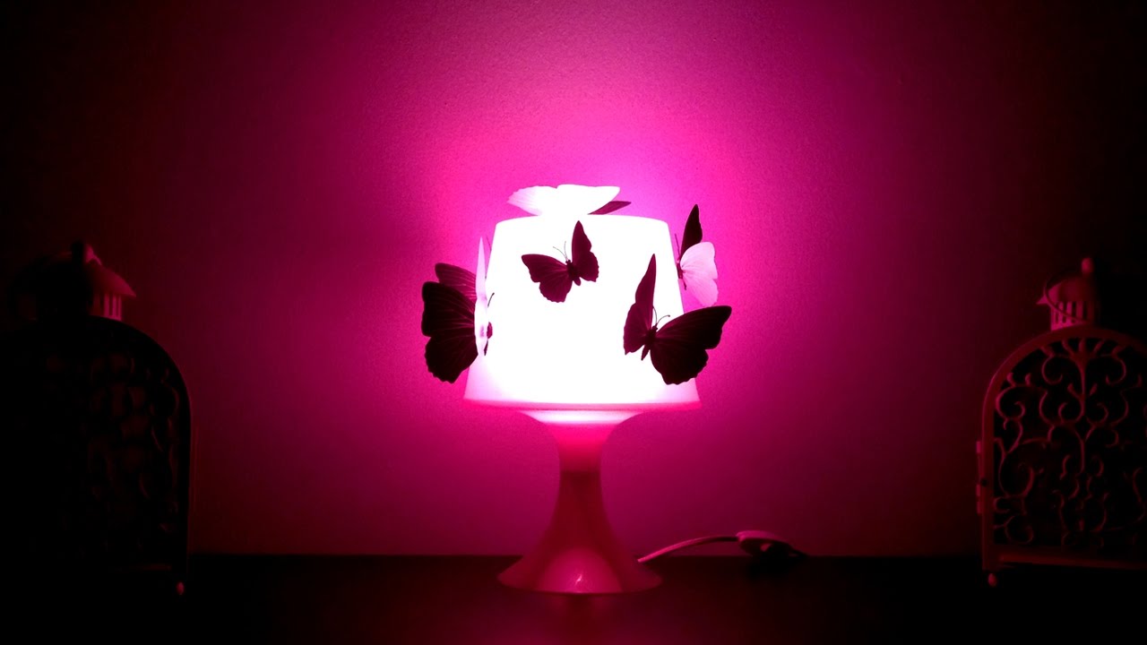 Erstaunlich Lampe Mit Schmetterlingen Ebenbild