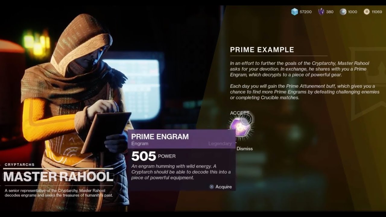 Prime Engram - Master Rahool (Devotion - Destiny 2: Forsaken) - YouTube