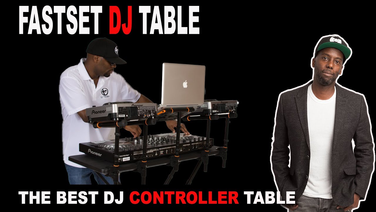 This is the BEST DJ TABLE for controllers - FastSet Utility Table - YouTube