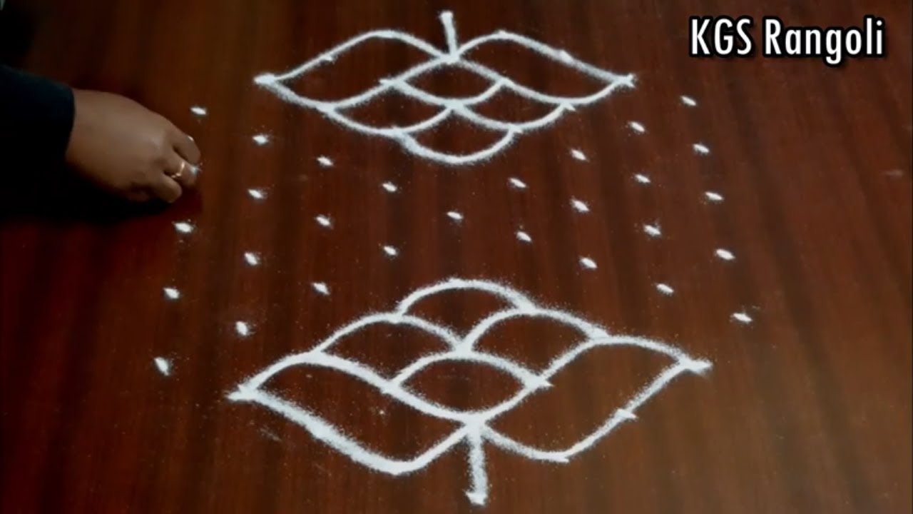 Simple & Easy Rangoli Designs | Step By Step Flower Kolam | Make ...