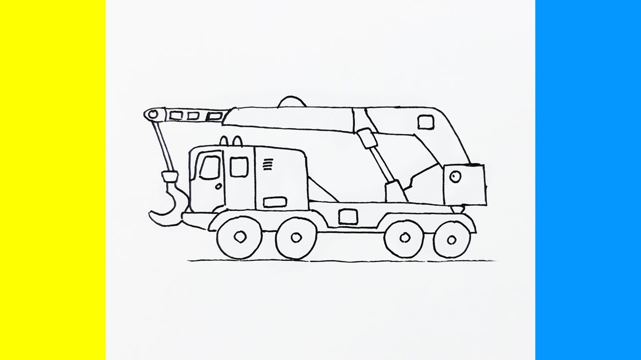 How to Draw a Crane - YouTube