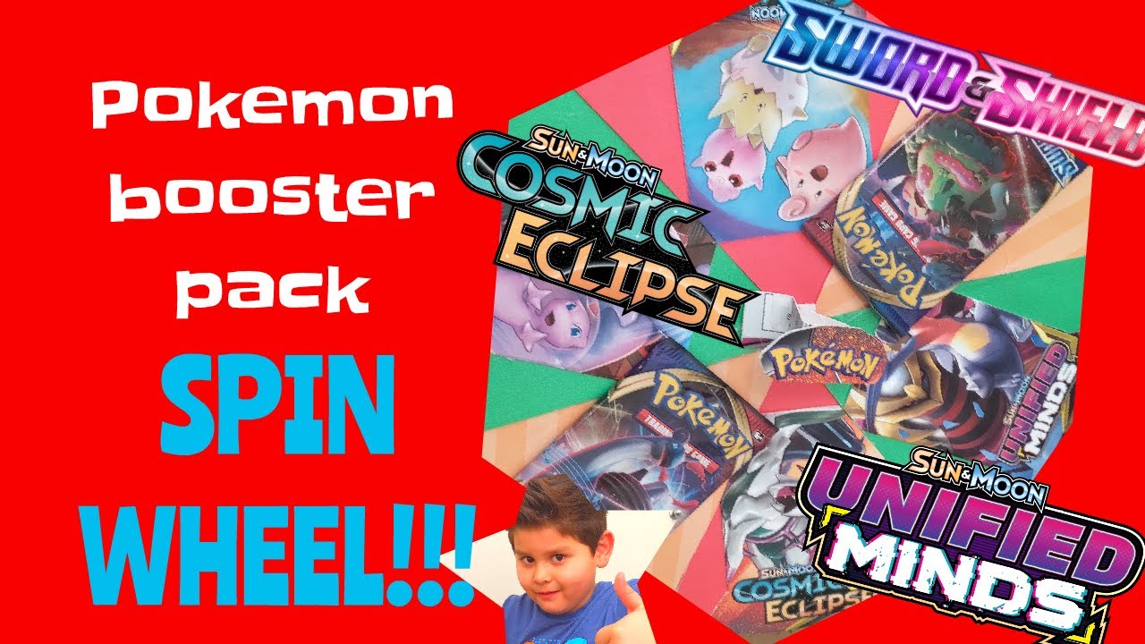 Pokemon booster pack SPINNING WHEEL!!! - YouTube