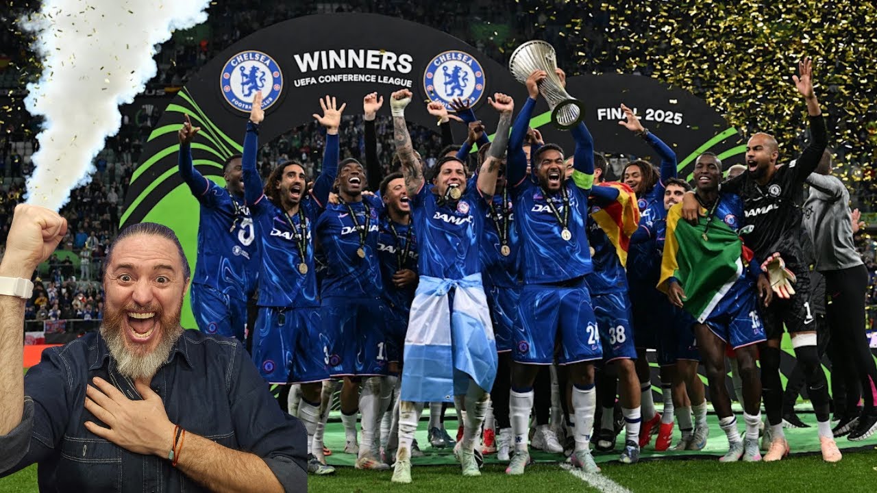 CHELSEA WIN THE CONFERENCE LEAGUE! Palmer Magic, Caicedo Glory, Trophy ...