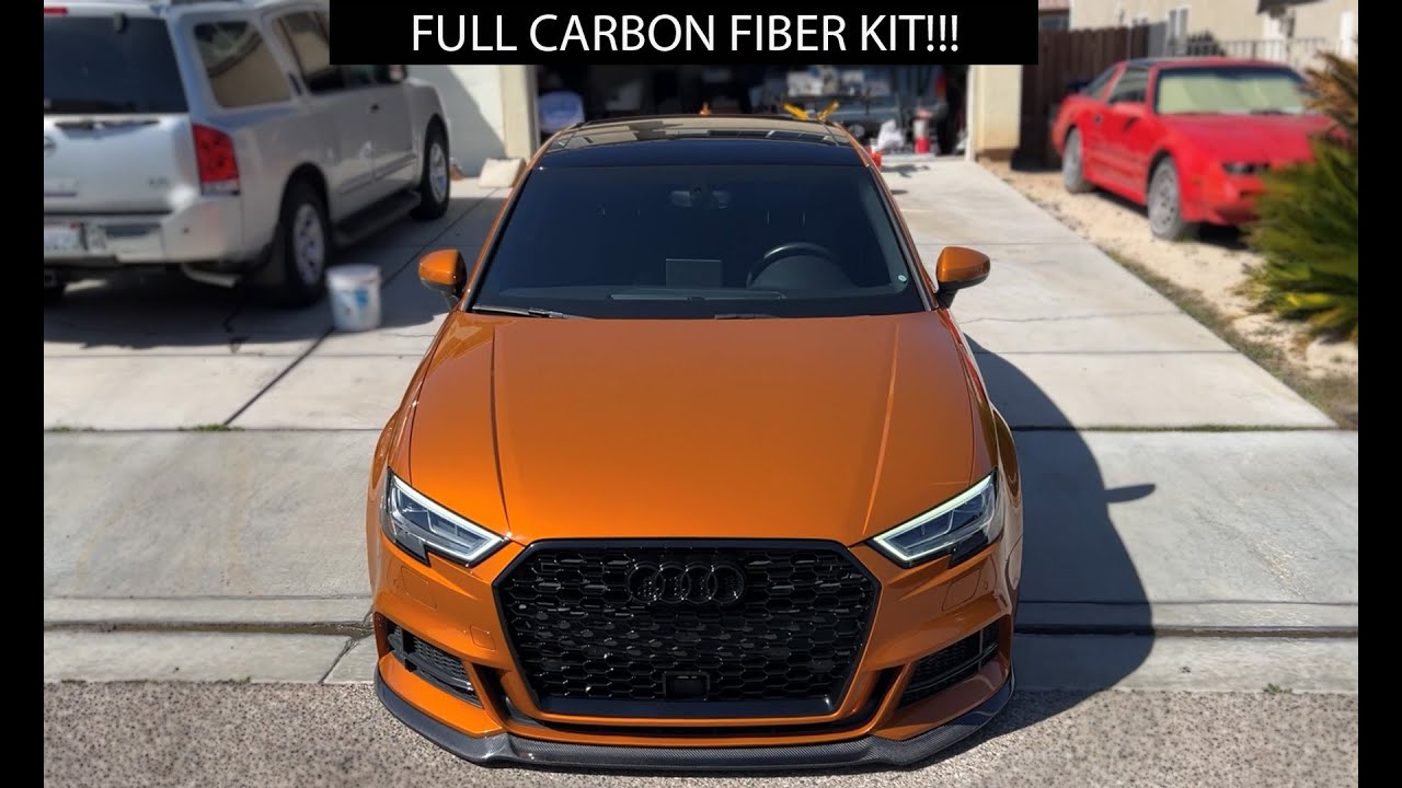 CARBON FIBER KIT FOR AUDI S3/A3!! COMPLETELY TRANSFORMED THE CAR ...