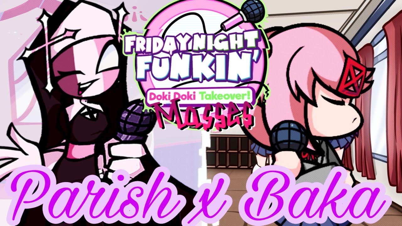 fnf-mashup parish pink (parish x Baka) sarvente vs Natsuki (MASHUP ...