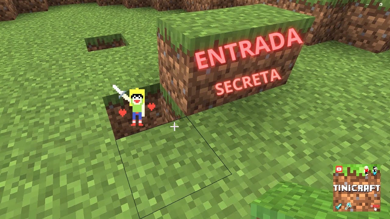 ENTRADA SECRETA MINECRAFT!!!! - YouTube