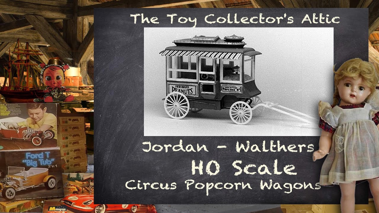 Jordan Highway Miniatures HO Scale Circus Popcorn Wagon AND Rocket Car ...