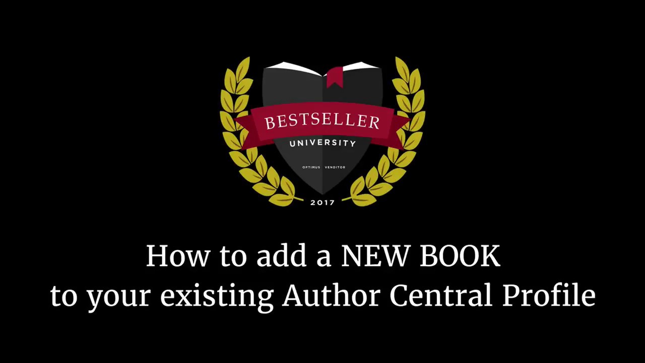 How To Add Your Book To Your Existing Amazon Author Central Profile