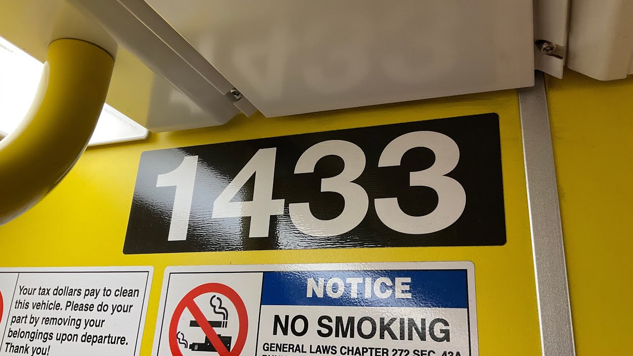 MBTA: Orange Subway Line Train #1433 Ride From Community College To Oak ...